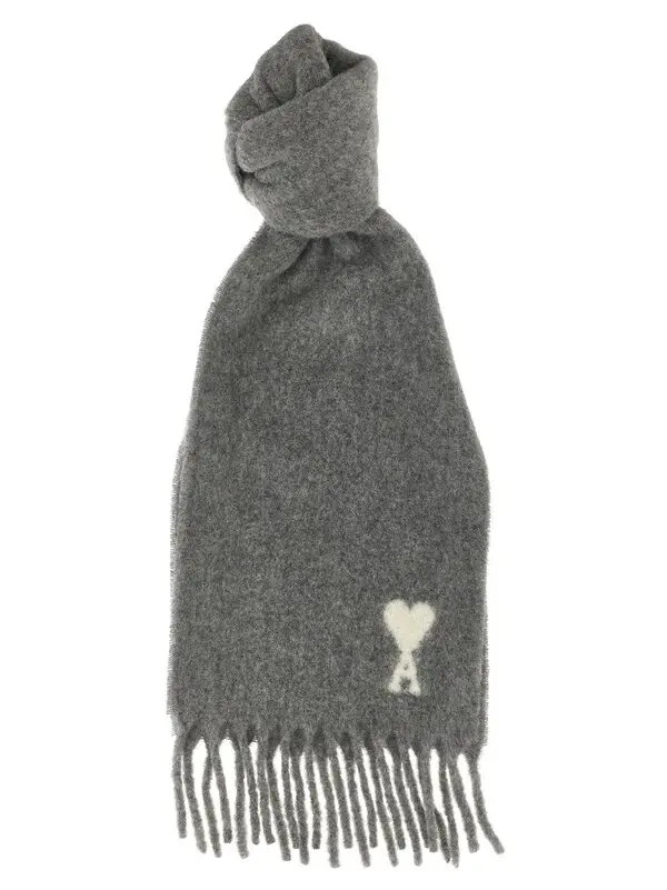 Ami De Coeur' Scarf - Gray