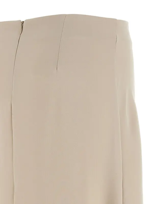 P.a.r.o.s.h Poker25' Full Cady Skirt - Beige
