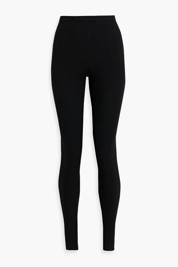 TOTEME Ribbed Woolblend Leggings
