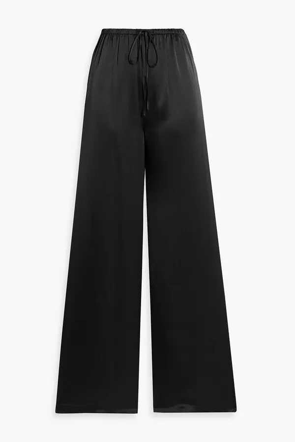 FRAME The Lounge Silk Wideleg Pants