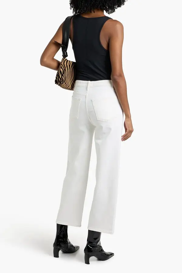 FRAME Ribbed Stretch-modal Jersey Tank