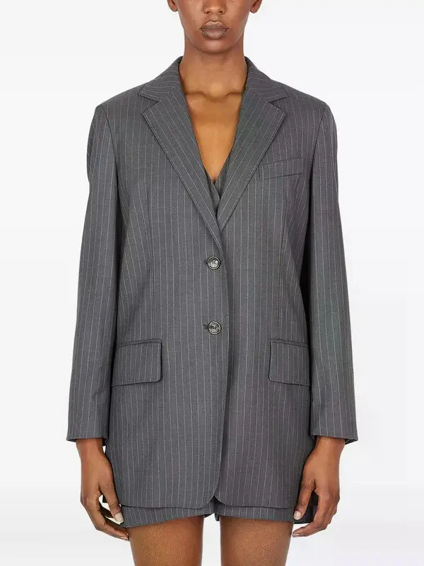 Max Mara Single-breasted Pinstripe Blazer