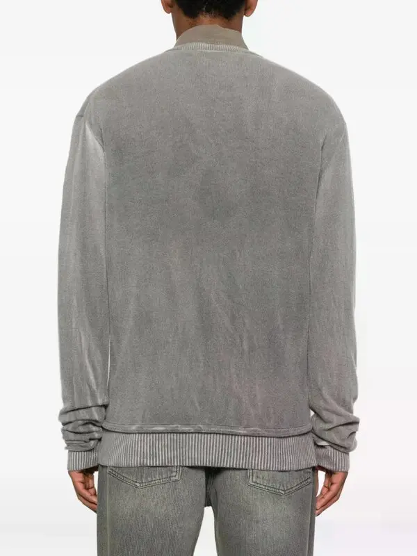 Our Legacy V-neck Ribbed-trim Sweater - Grey