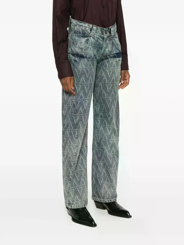 Vaquera Monogram Print Jeans
