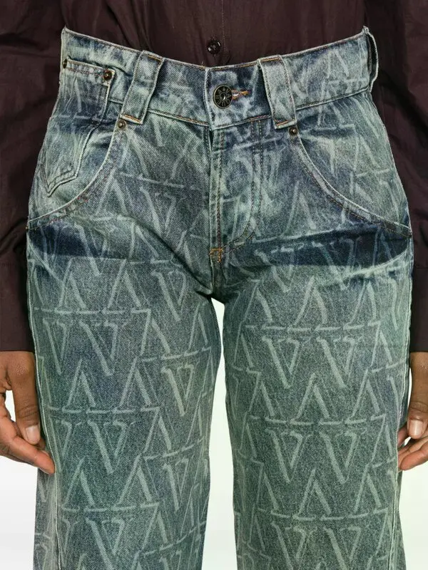 Vaquera Monogram Print Jeans