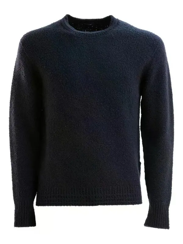 DRUMOHR Textured Crew-neck Sweater - Blue