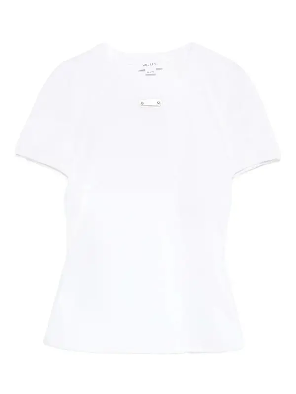 Alexander McQueen Logo-plaque Knit Top