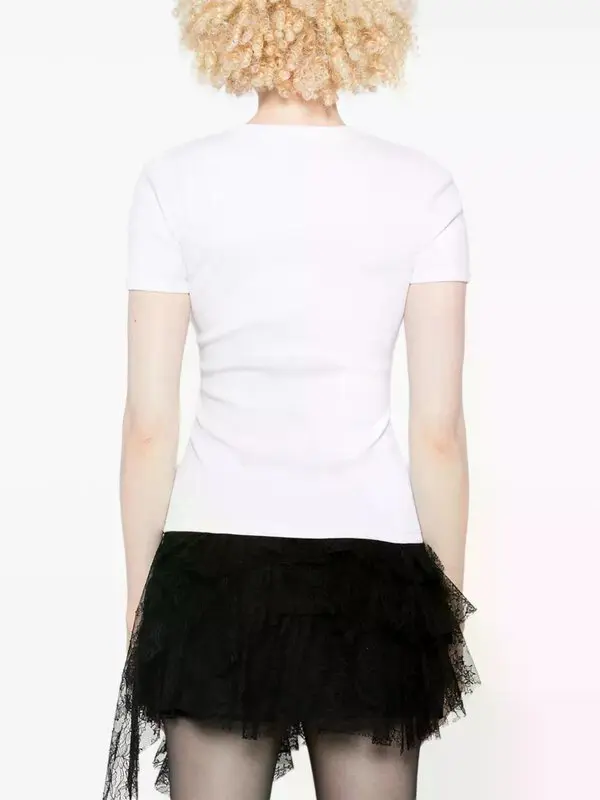 Alexander McQueen Logo-plaque Knit Top