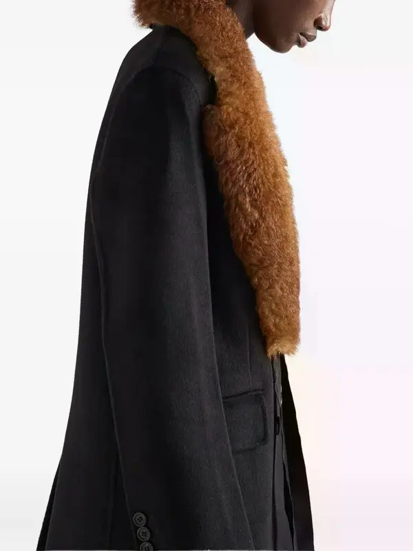 Prada Double-breasted Coat - Black