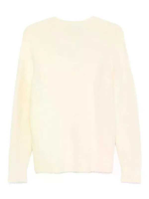 ROBERTO COLLINA Frayed-edge Crew-neck Sweater