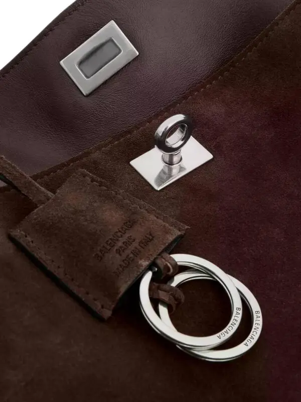 Balenciaga Small Rodeo Suede Top-handle Bag - Brown