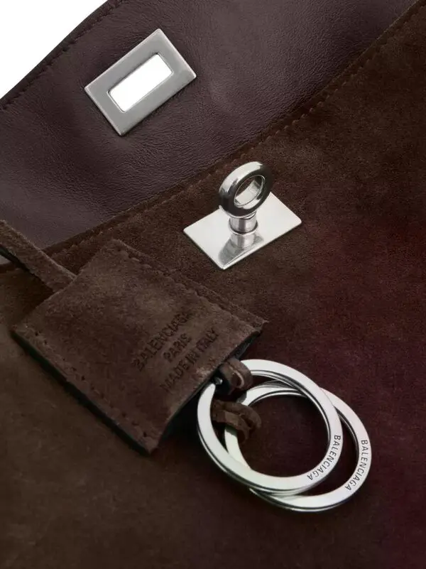 Balenciaga Small Rodeo Suede Top-handle Bag - Brown