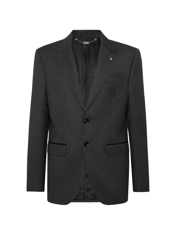 BILLIONAIRE Embroidered-detail Buttoned Blazer