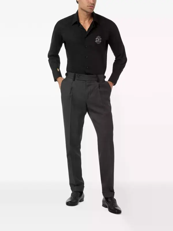 BILLIONAIRE Pleated Belt-insert Trousers