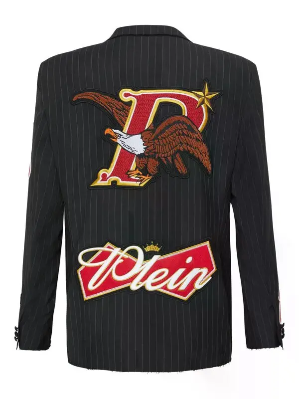 Philipp Plein Eagle-appliqué Blazer