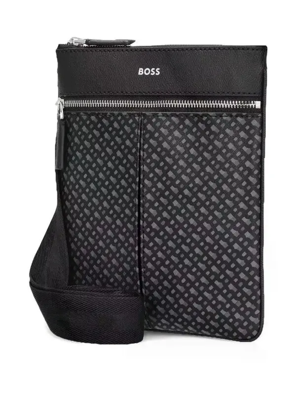 BOSS Zair Logo-pattern Messenger Bag