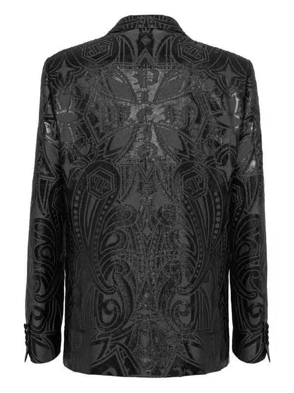 Philipp Plein Gothic Plein-jacquard Blazer