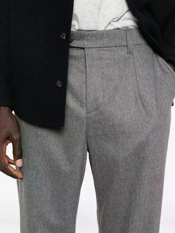 Eleventy Pleated Wool Trousers - Grey
