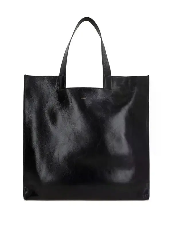 Bally Leather Tote Bag - Black