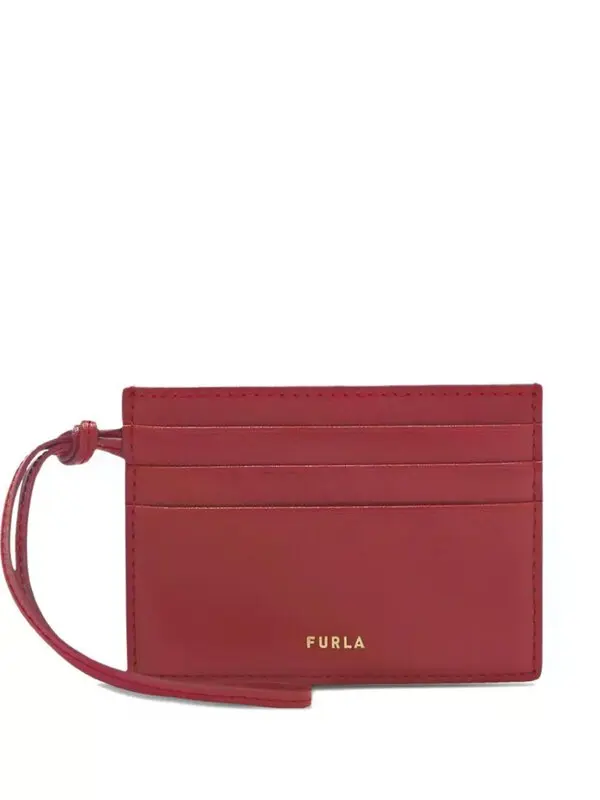 Furla Bear-shaped Cut-out Card Holder - Red