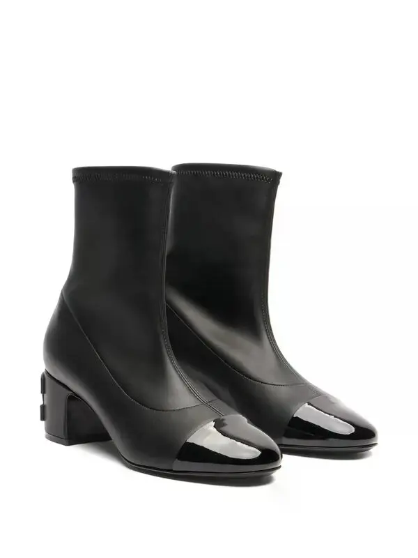Casadei 50mm Leather Ankle Boots