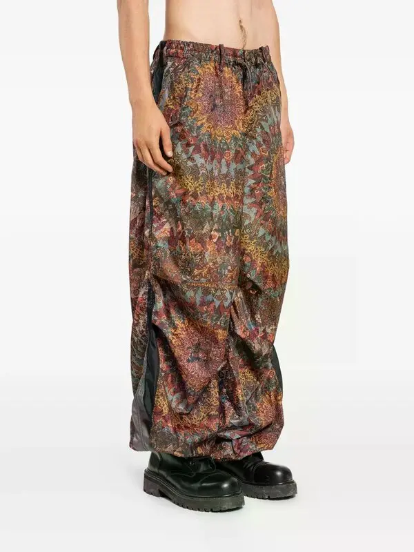 KHOKI Printed Wide-leg Trousers