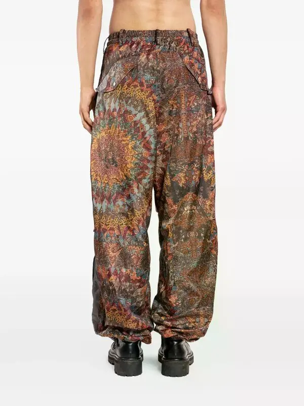 KHOKI Printed Wide-leg Trousers
