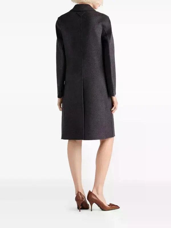 Prada Double-breasted Coat - Grey
