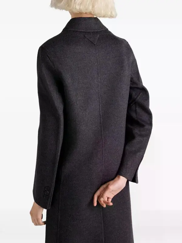Prada Double-breasted Coat - Grey