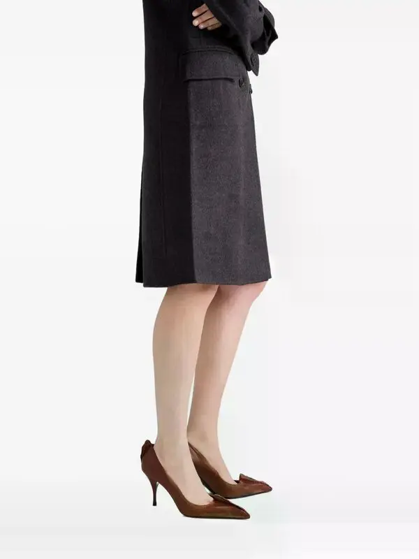 Prada Double-breasted Coat - Grey