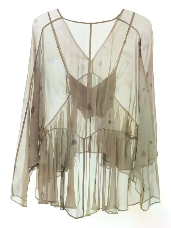YANGKEHAN Ruffled Detail Blouse