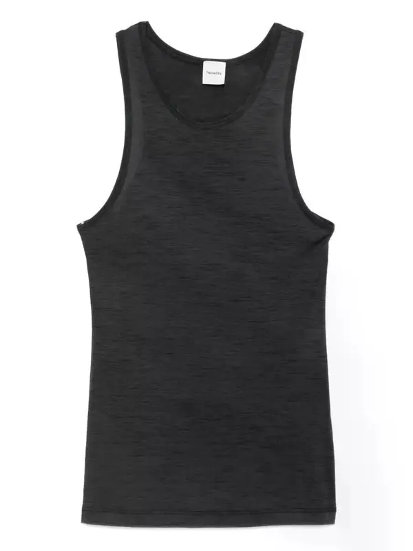Nanushka Racer-back Wool Tank Top