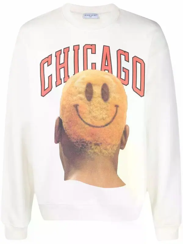 IH NOM UH NIT Graphic-print Sweatshirt - Neutrals