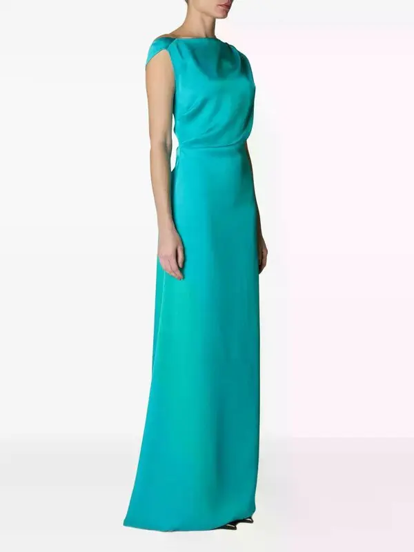 DEL CORE Off-shoulder Draped Gown