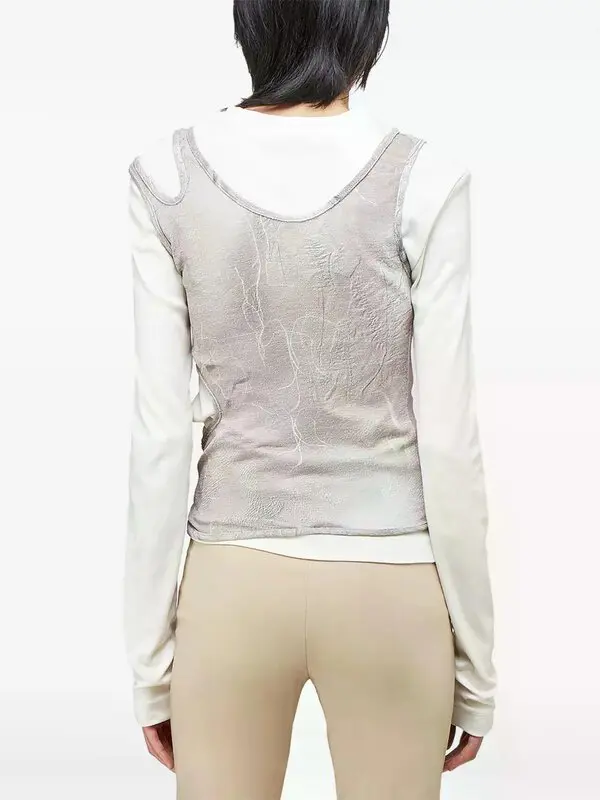 RUSFRCADE Julien Layered Cut-out Top