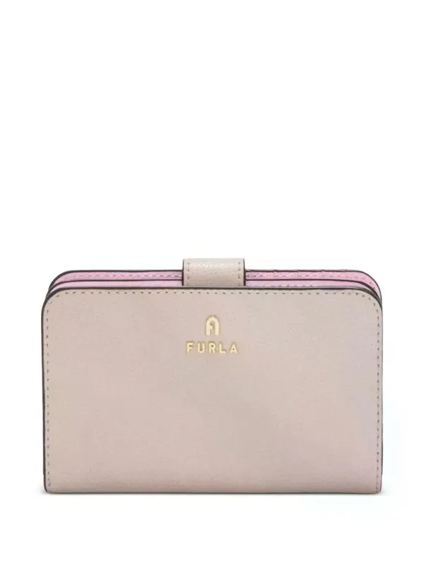 Furla Camelia Leather-trimmed Wallet - Neutrals