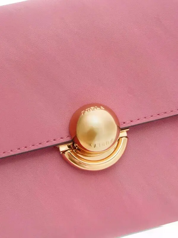 Furla Ball-clasp Leather Mini Bag - Pink