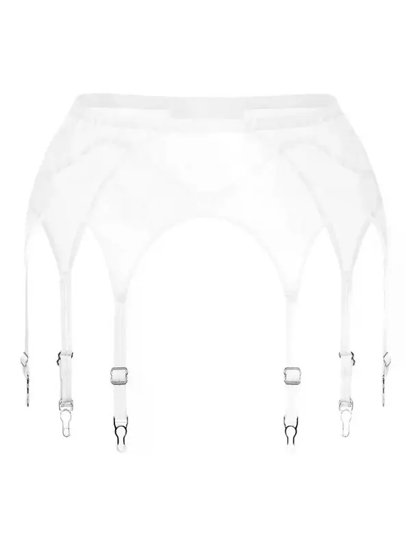 ZHILYOVA Tara Garter Belt - White