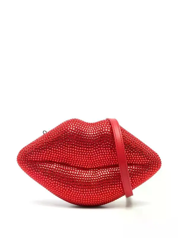 SIMONMILLER Crystal-embellished Clutch - Red