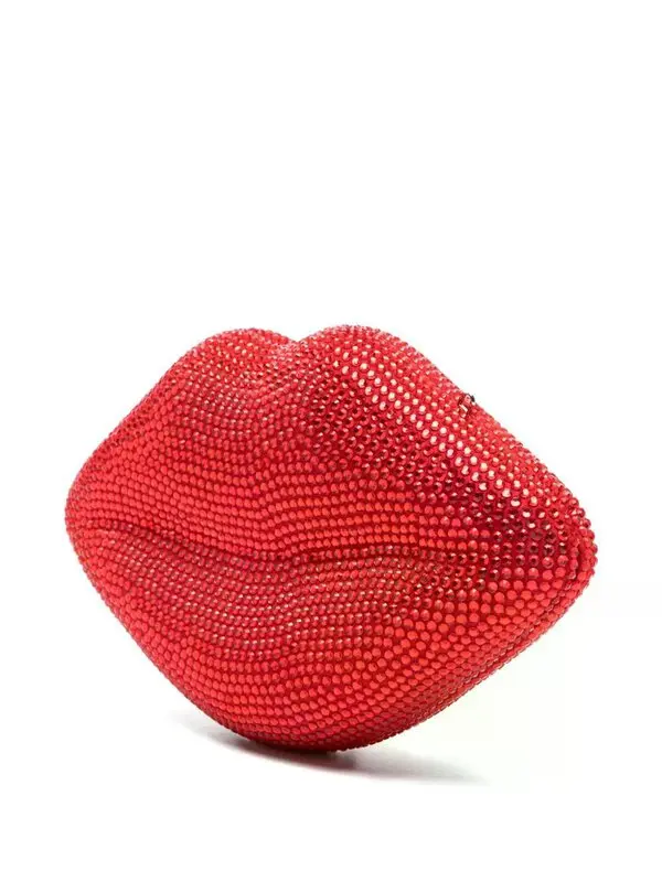 SIMONMILLER Crystal-embellished Clutch - Red