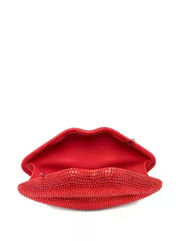 SIMONMILLER Crystal-embellished Clutch - Red
