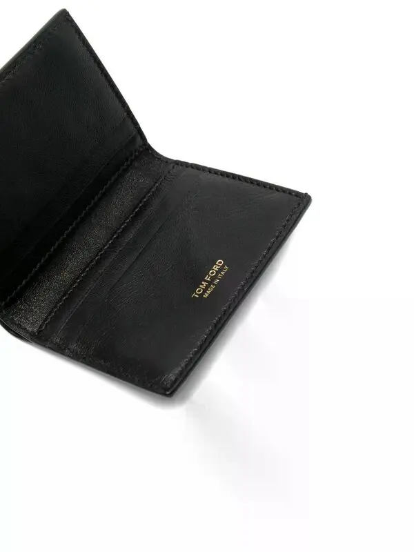 TOM FORD Crocodile-embossed Cardholder - Black