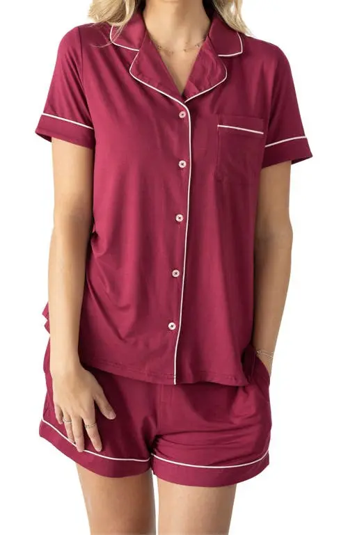 KINDRED BRAVELY Clea Short Sleeve Pajama Set - Berry