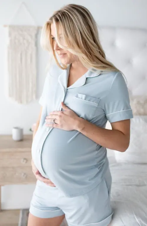 KINDRED BRAVELY Clea Short Sleeve Pajama Set - Mist