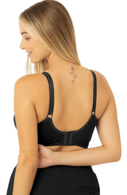 KINDRED BRAVELY Busty Sublime Hands-free Pumping & Nursing Bra -sizing Options From E-h Cup - Black