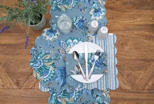 C&F HOME Morrison Floral Cotton Reversible Napkin Set Of 6machine Washable