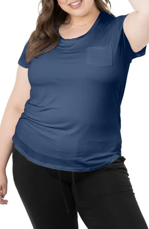 KINDRED BRAVELY Maternity And Nursing T-shirt - Navy