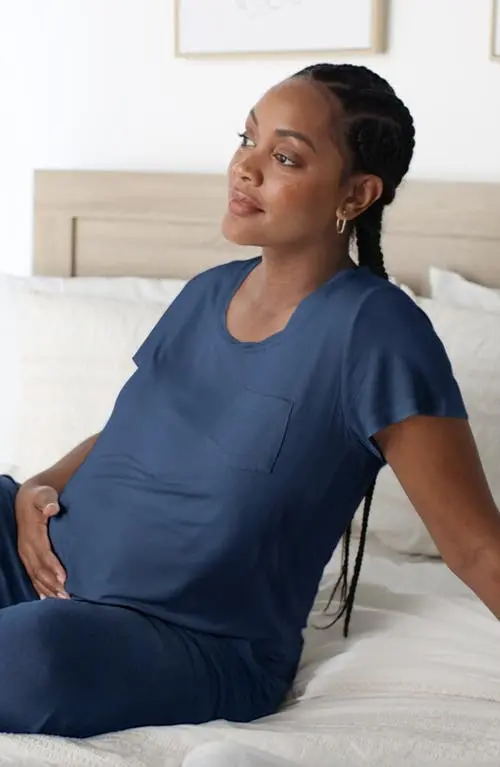 KINDRED BRAVELY Maternity And Nursing T-shirt - Navy