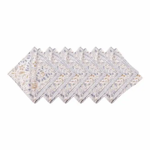 C&F HOME Selma Cotton Napkin Set Of 6 - Yellow