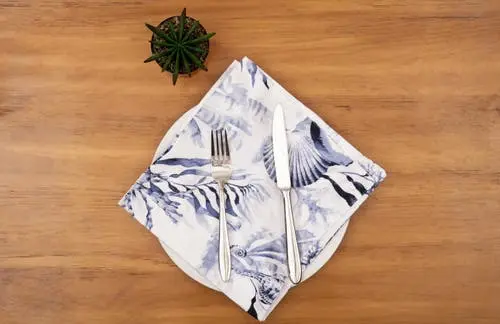 C&F HOME Midnight Lagoon Cloth Napkin Set Of 6